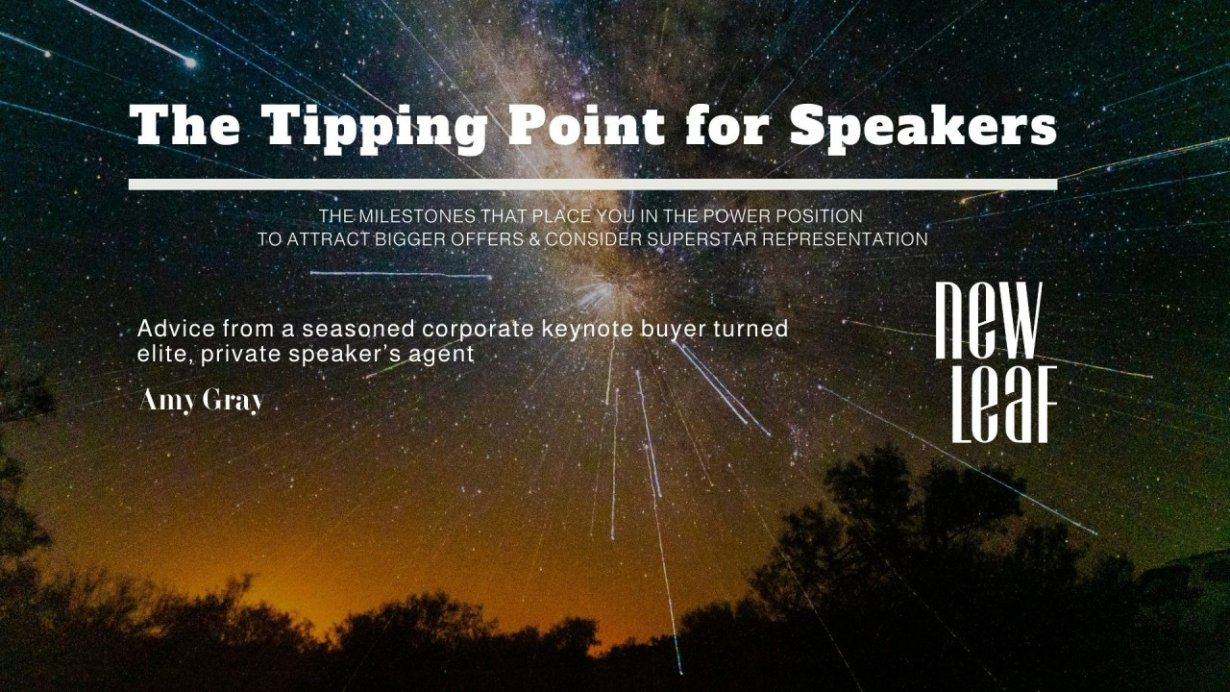 New Leaf: How Celebrities Handle Speaking In-House | The Tipping Point ...